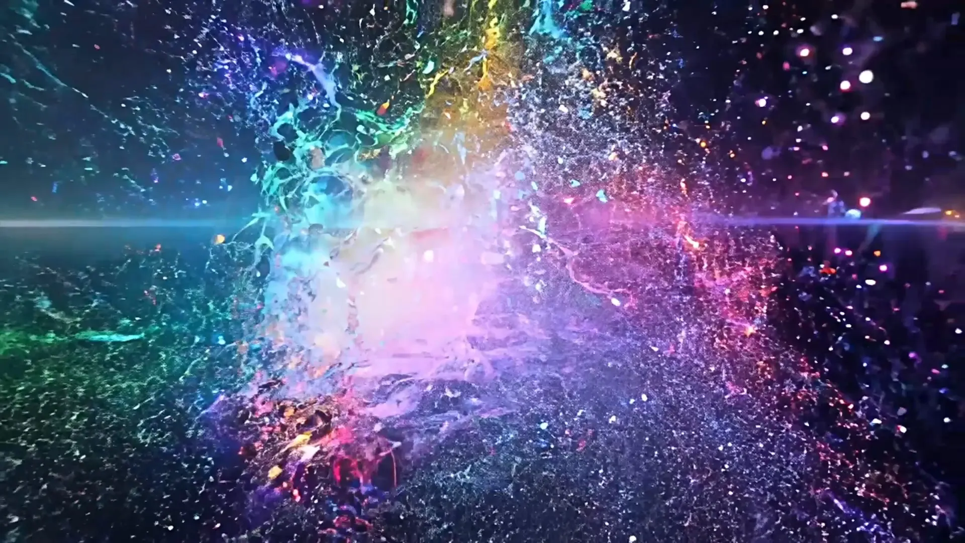 Abstract Paint Splash Overlay For Title Animation | Videos